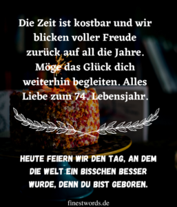 Schne Gedichte Zum 74 Geburtstag