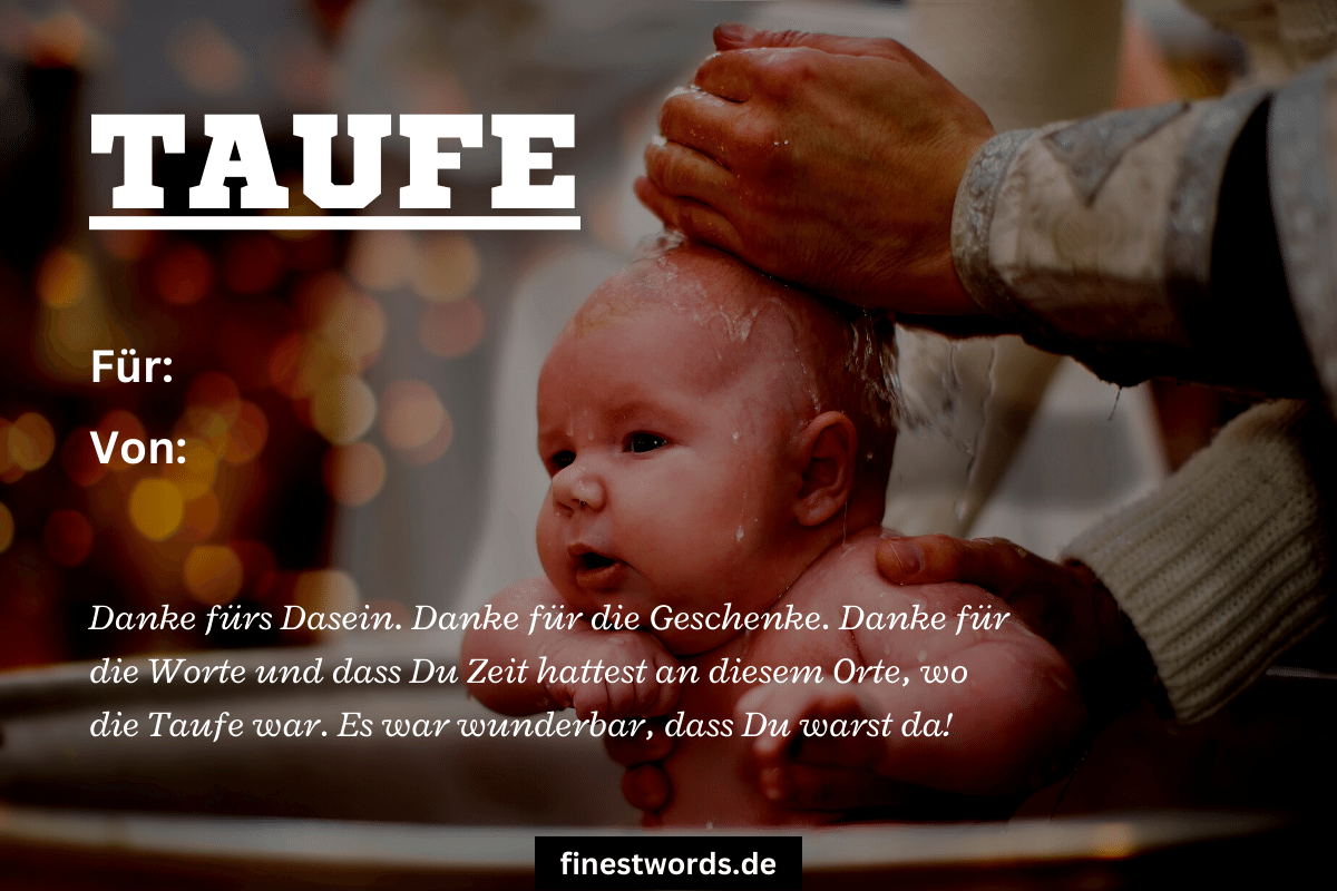 26 Verse Für Danksagungen Zur Taufe: Schön & Kurz (2023)